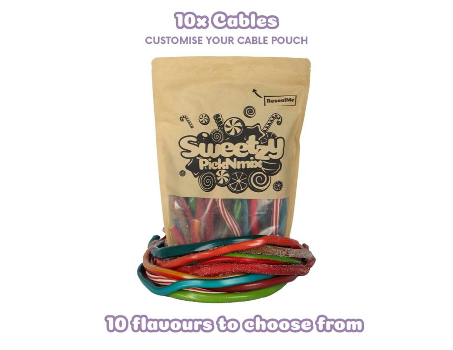 Custom 10 Pack Giant Cables | Sweet Gift Boxes & PicknMix