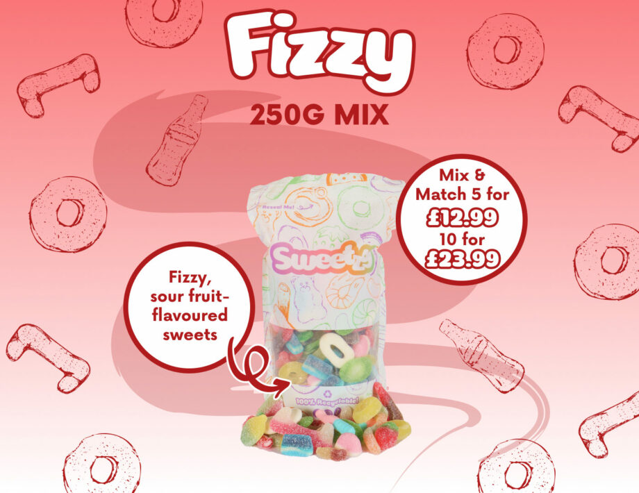 Fizzy Sweet Pouch Picknmix | 250g Sweet Bags & More | Sweetzy